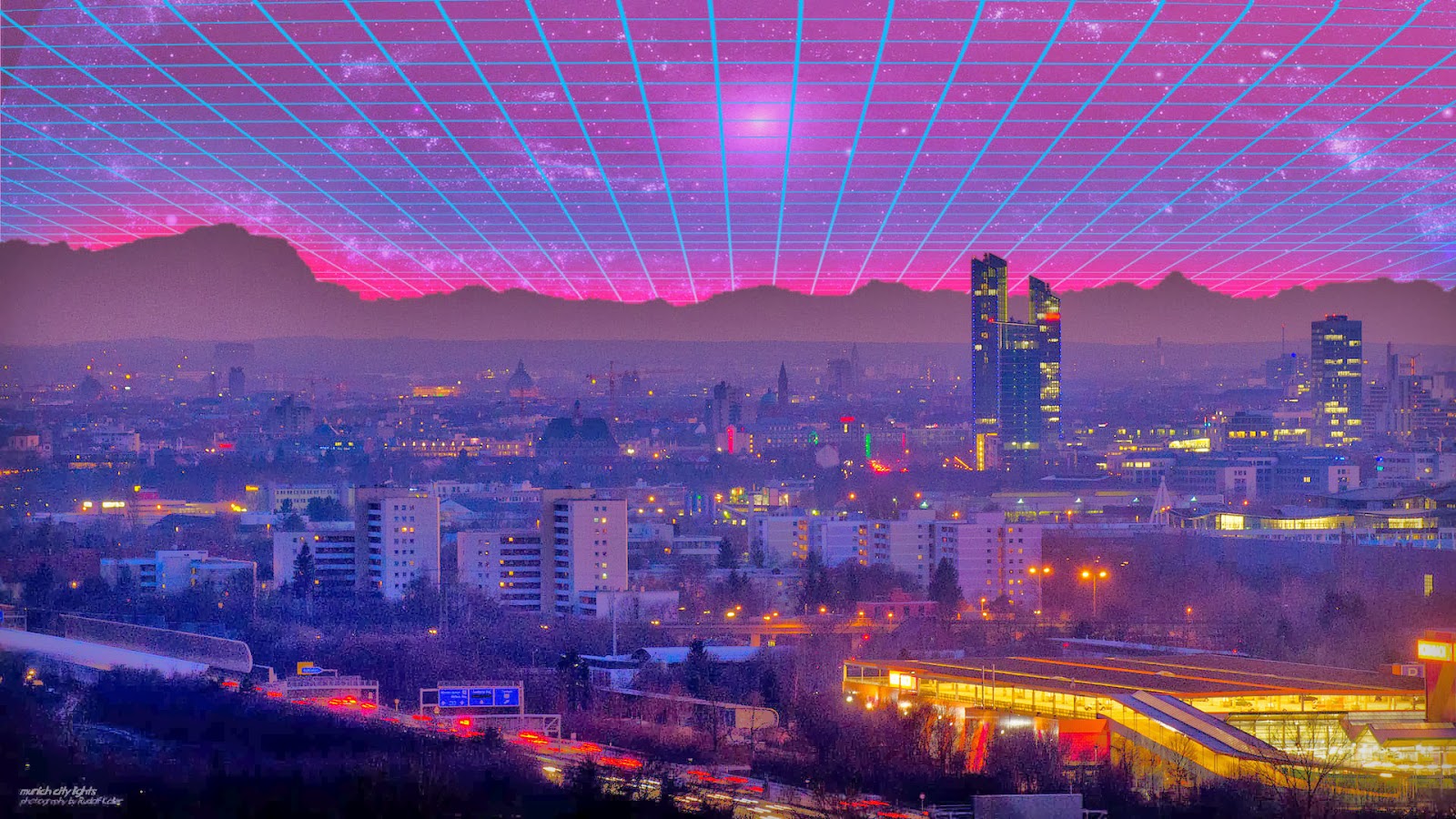 80s Grid 80s Grid Neon Grid Template Backgrounds for Powerpoint ...