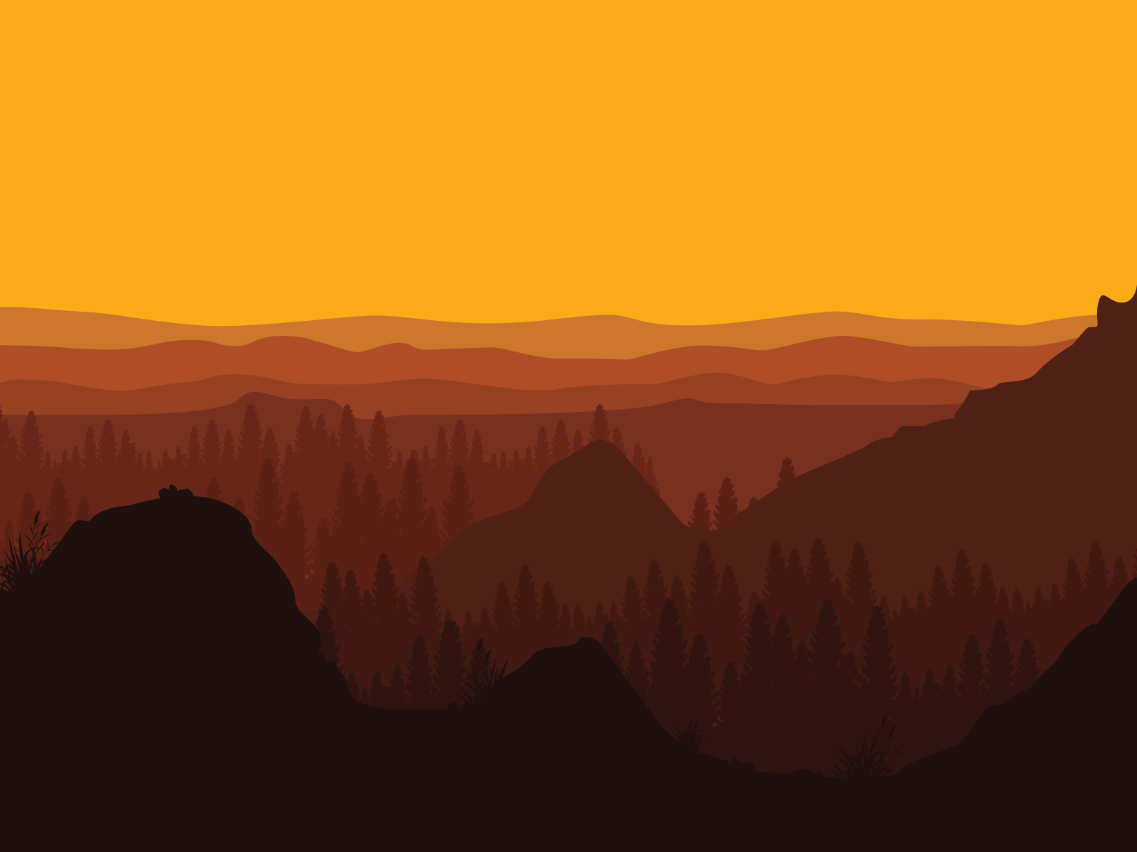 Alaska Sunset Backgrounds for Powerpoint Templates - PPT Backgrounds