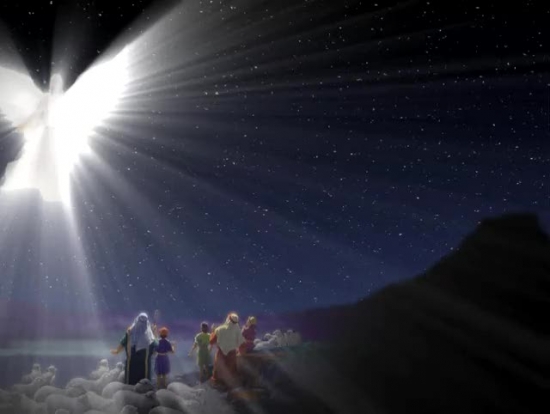 Angel and Shepherds Backgrounds for Powerpoint Templates - PPT Backgrounds