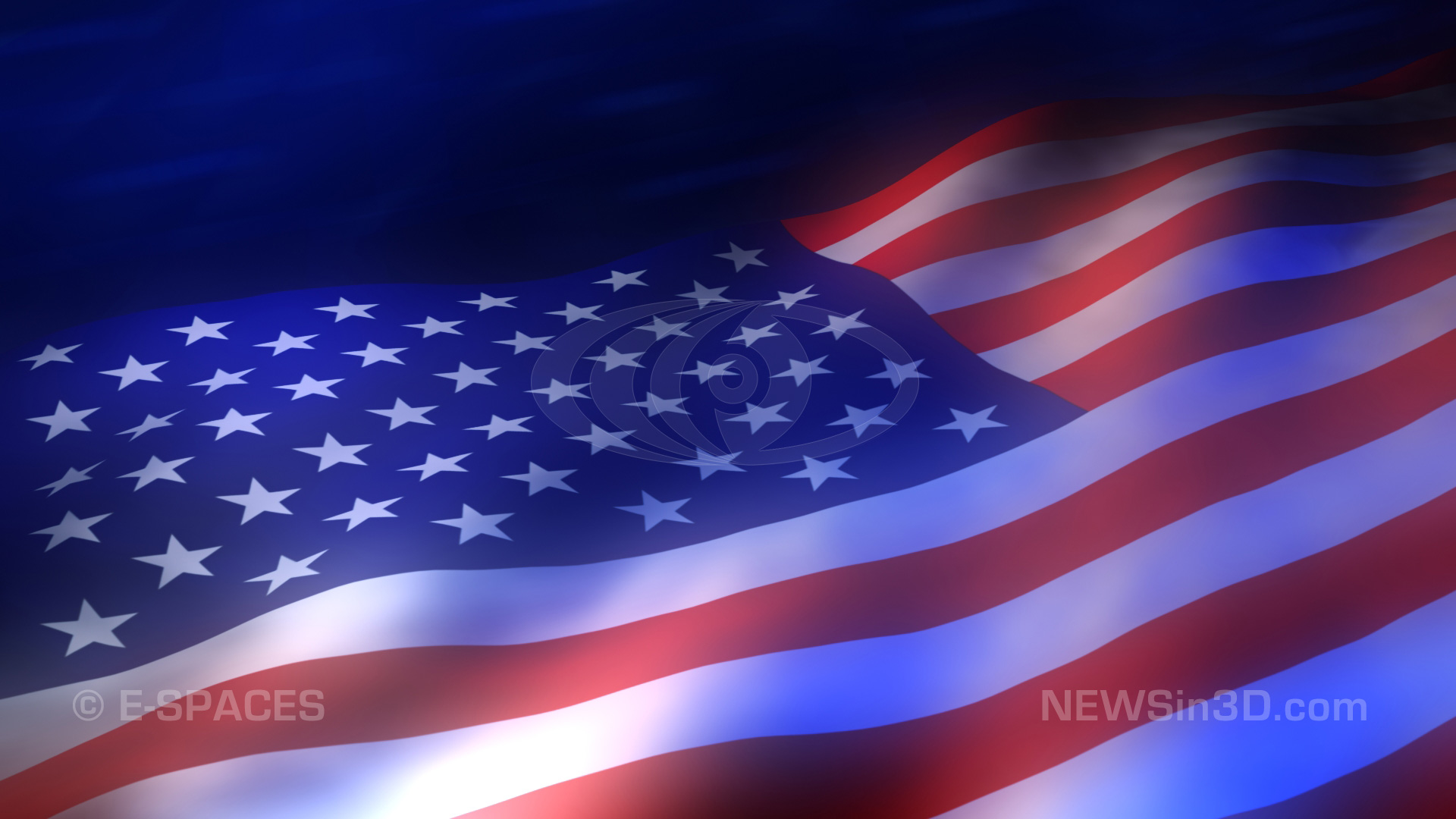 Animated American Flag Design Backgrounds for Powerpoint Templates ...