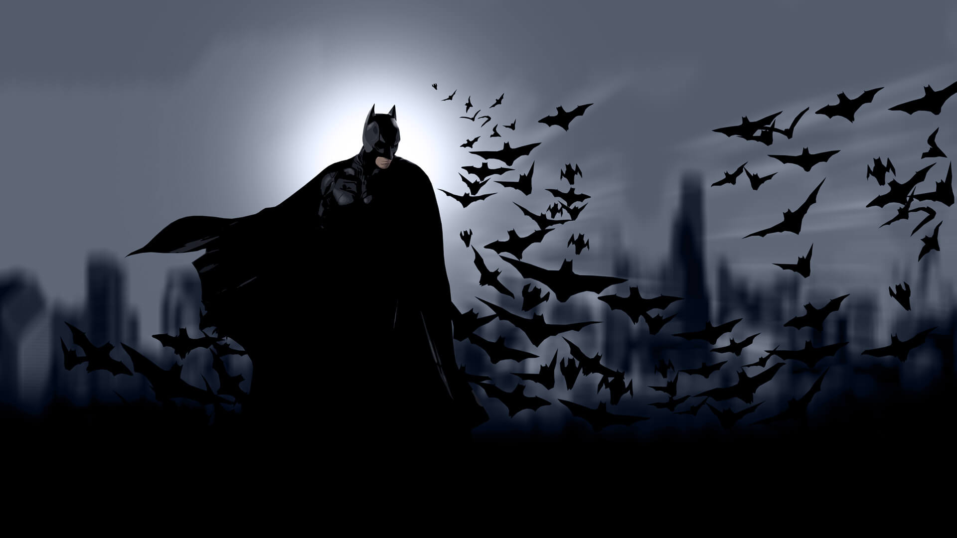 Batman Photo Backgrounds for Powerpoint Templates - PPT Backgrounds