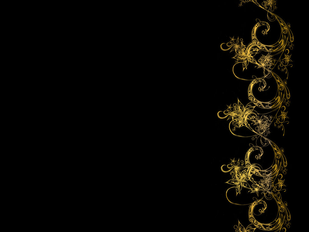 Black Gold Backgrounds for Powerpoint Templates - PPT Backgrounds