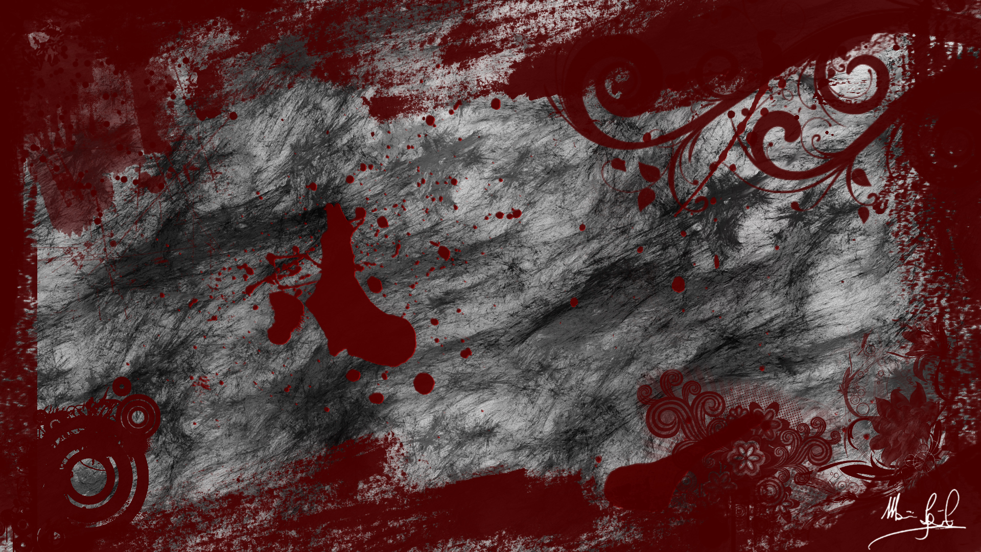 Blood Graphic Backgrounds for Powerpoint Templates - PPT Backgrounds