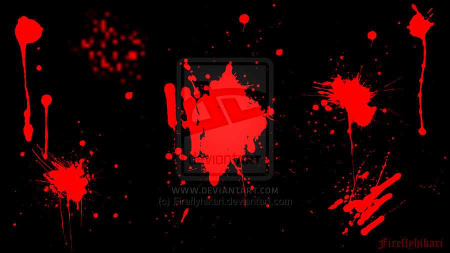 Blood Splatter By Fireflyhikari On DeviantART Frame Backgrounds for ...