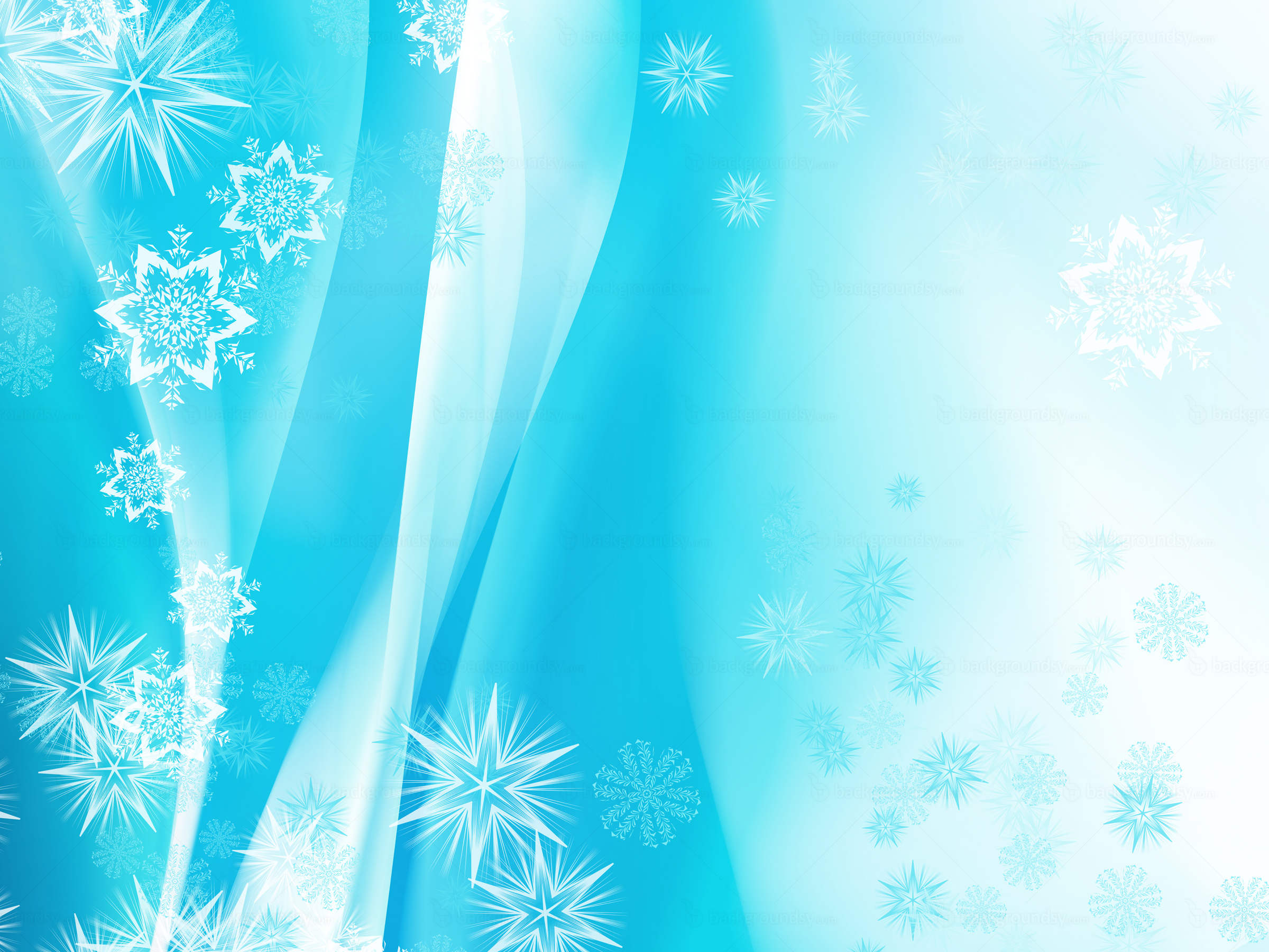 Blue Christmas Art Backgrounds for Powerpoint Templates - PPT Backgrounds