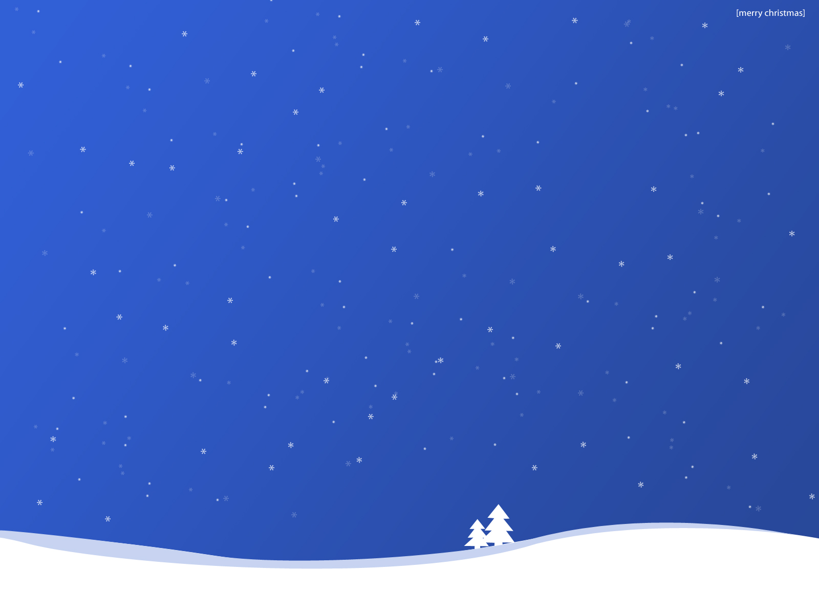 Blue Christmas Snow Backgrounds for Powerpoint Templates - PPT Backgrounds