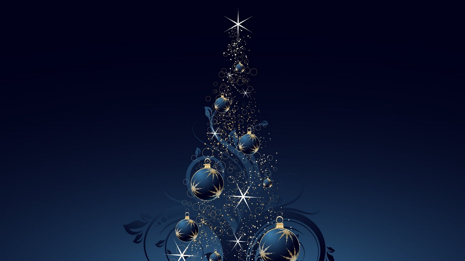 Blue Christmas Tree image Backgrounds for Powerpoint Templates - PPT ...