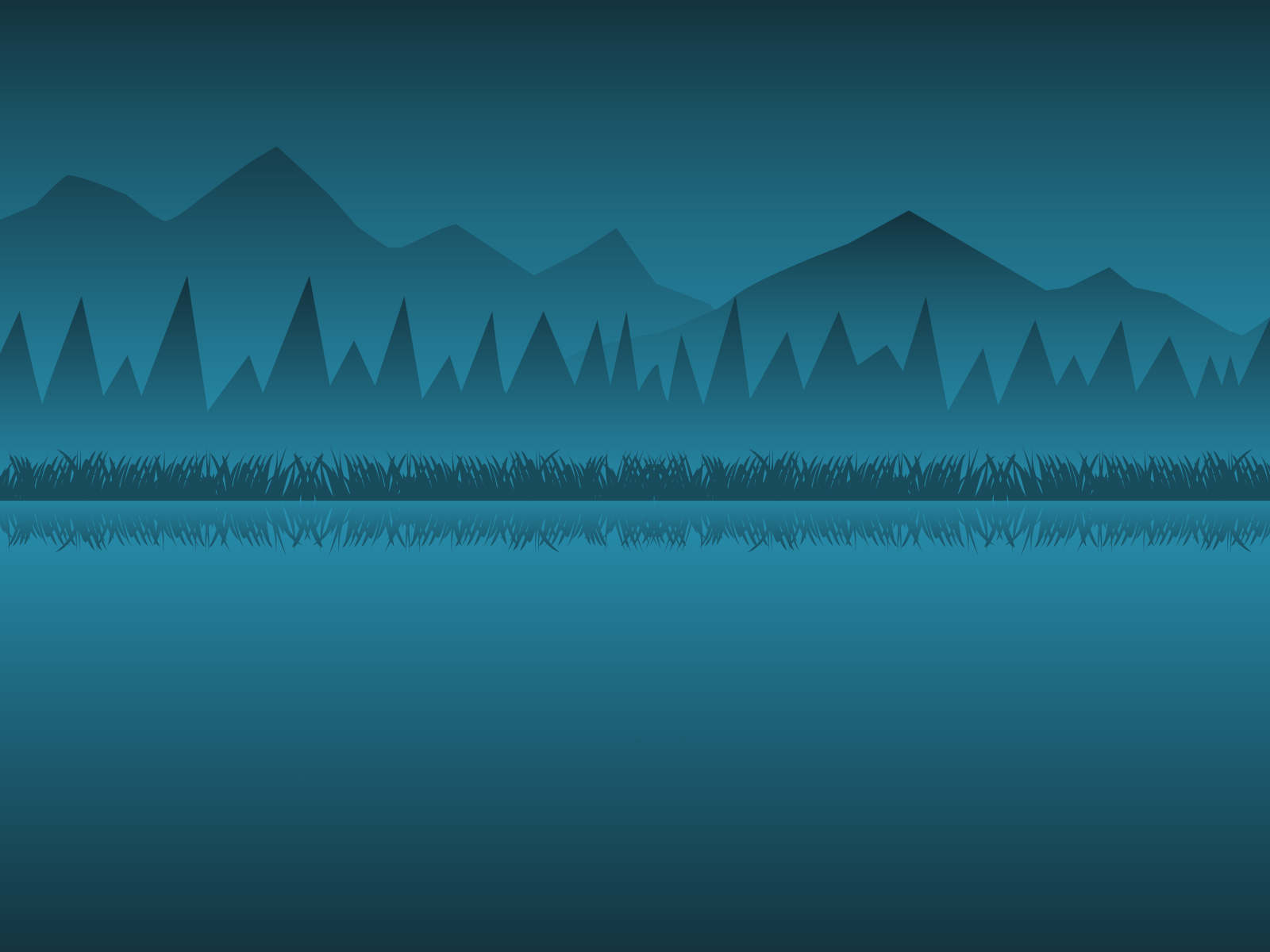 Blue Lake Backgrounds for Powerpoint Templates - PPT Backgrounds