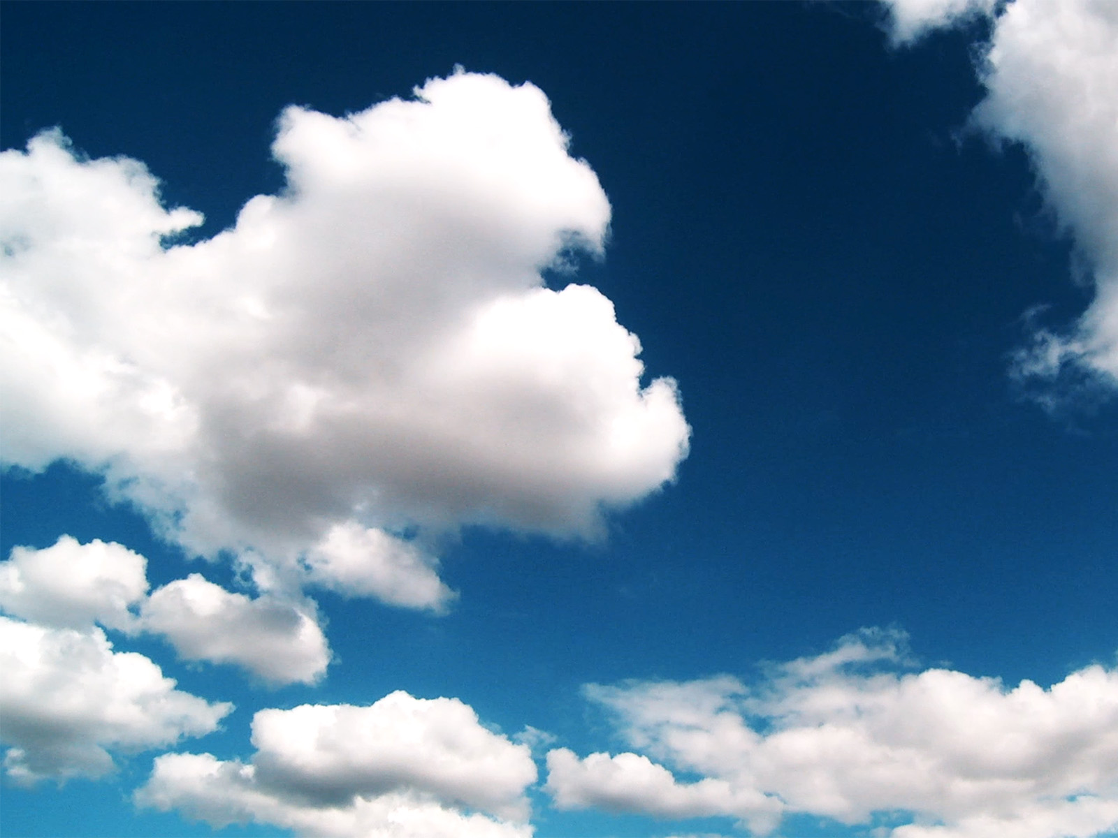 Blue Sky and Clouds Backgrounds for Powerpoint Templates - PPT Backgrounds