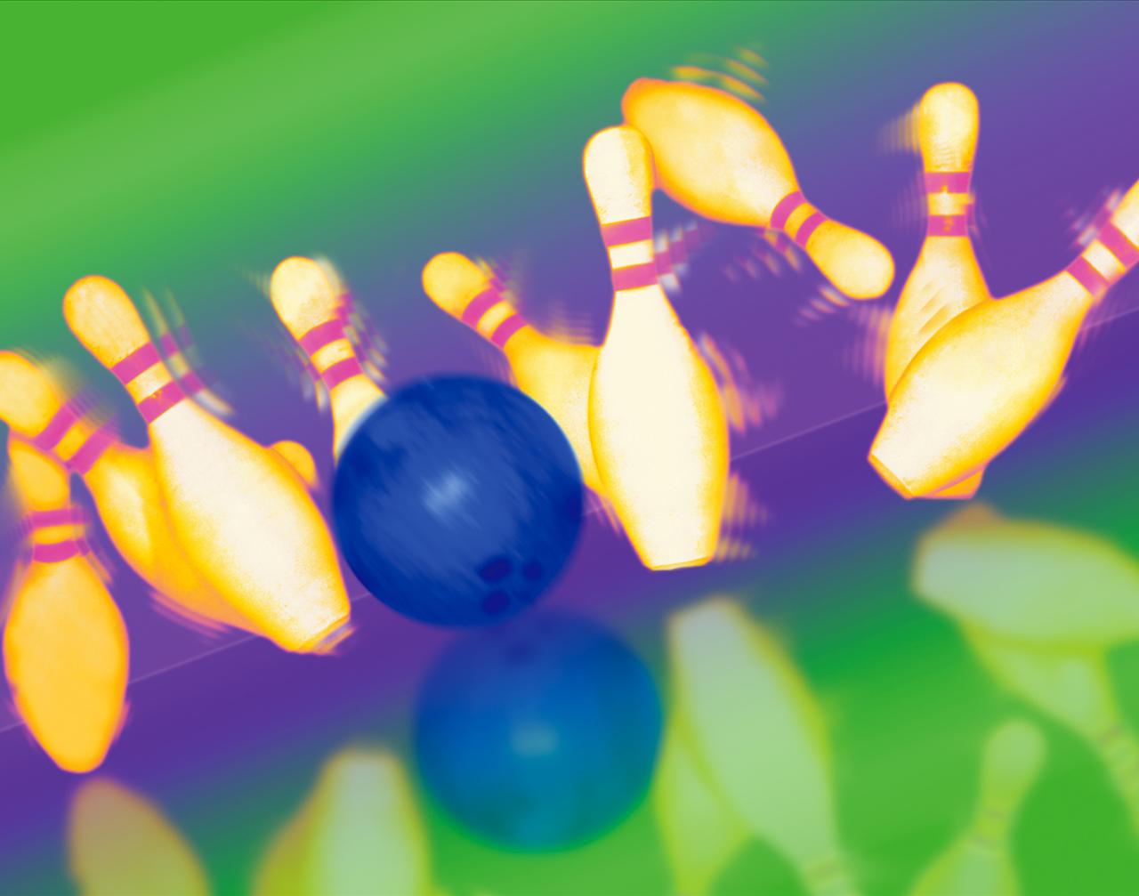 Bowling Graphic Backgrounds for Powerpoint Templates - PPT Backgrounds