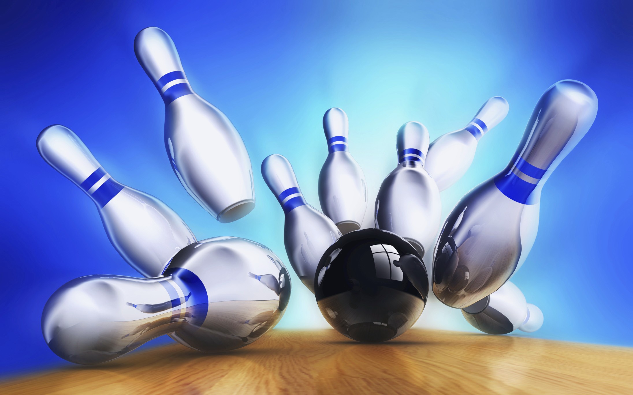 Bowling Quality Backgrounds for Powerpoint Templates - PPT Backgrounds