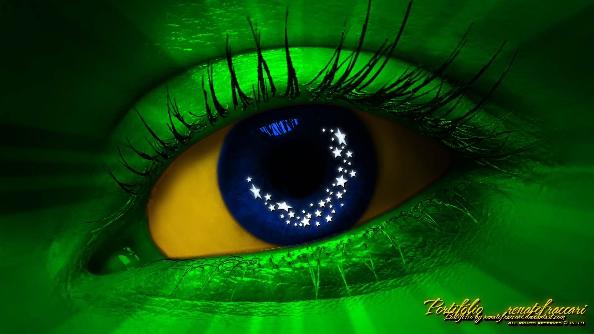 Brazil Eye Picture Backgrounds for Powerpoint Templates - PPT Backgrounds