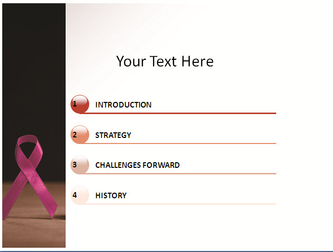 Breast Cancer Slide Backgrounds for Powerpoint Templates - PPT Backgrounds