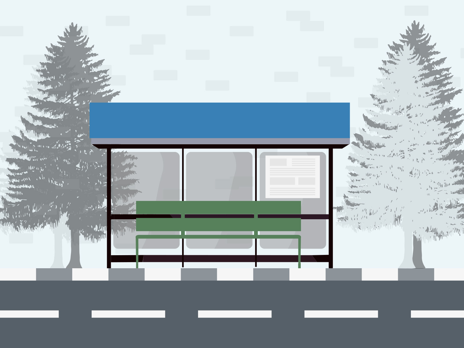 Bus Station Backgrounds for Powerpoint Templates - PPT Backgrounds