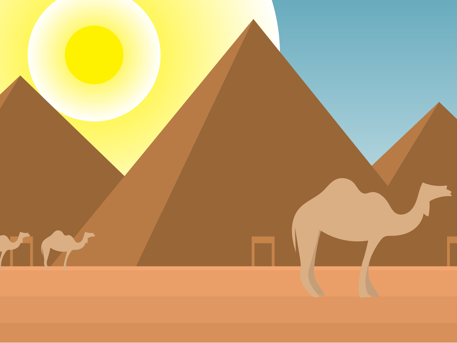 Camel Side Backgrounds for Powerpoint Templates - PPT Backgrounds