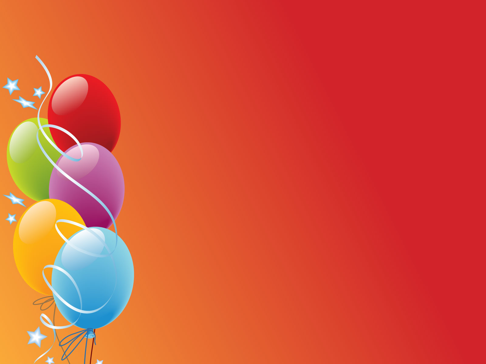 Celebration With Balloons Picture Backgrounds for Powerpoint Templates ...