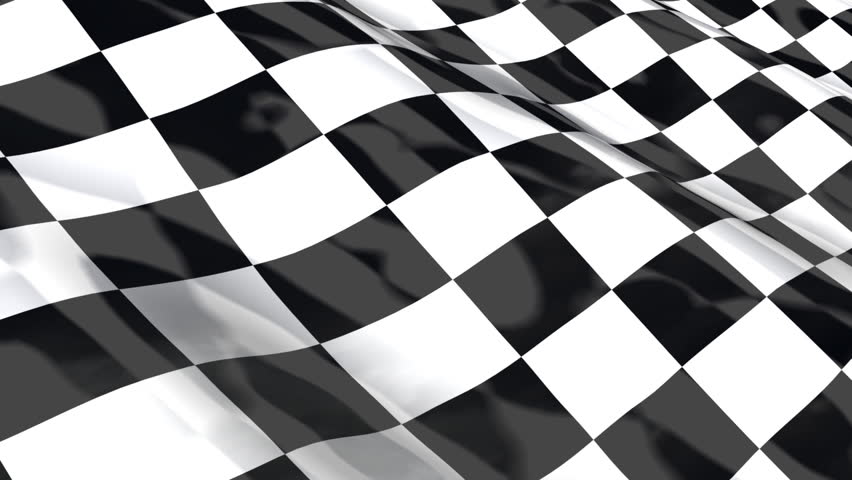 Checkered Racing Flag Seamless Looping With Reflection HDTV HD Graphic ...
