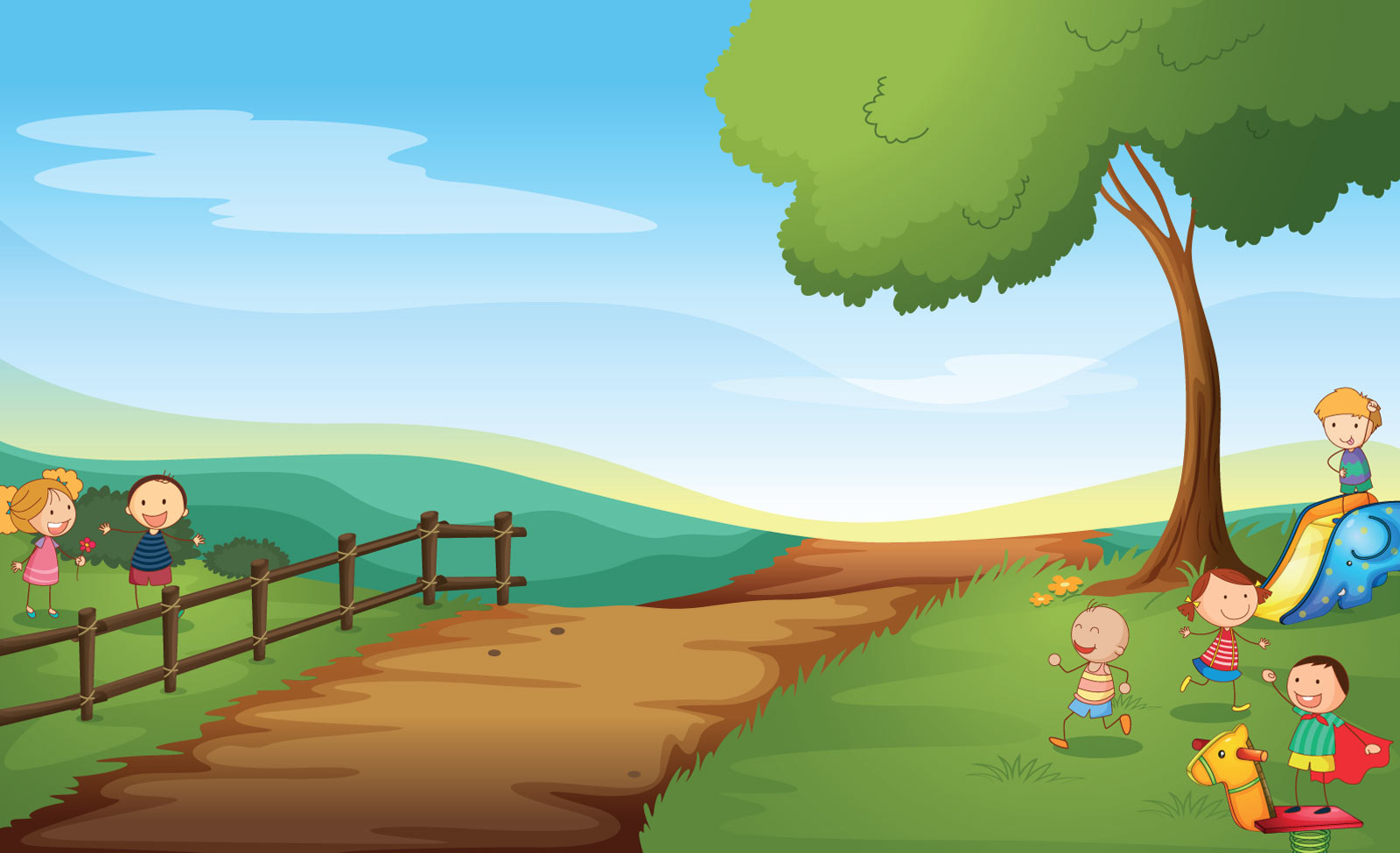 Childrens Kids Backgrounds for Powerpoint Templates - PPT Backgrounds