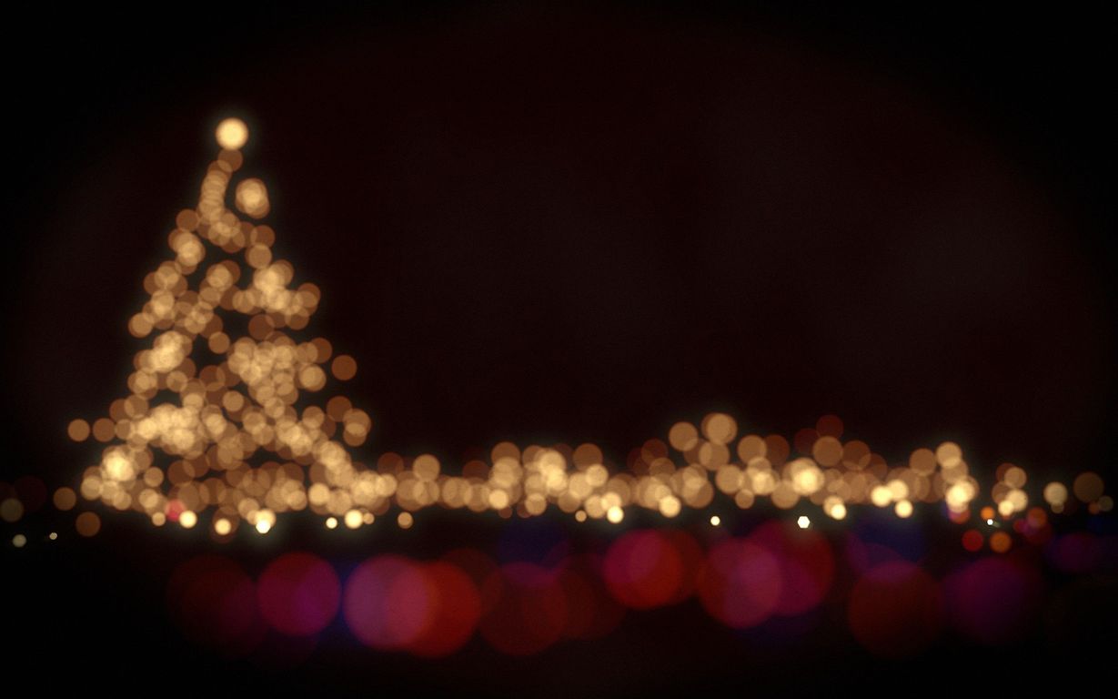 Christmas Lights Backgrounds for Powerpoint Templates - PPT Backgrounds