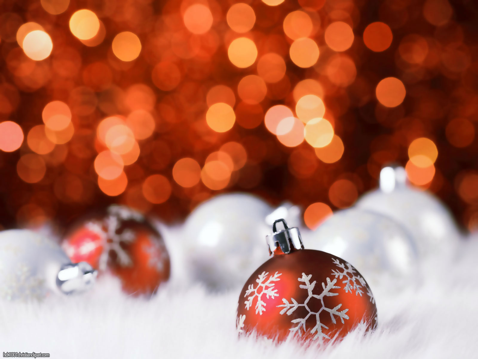 Christmas Ornament Red Hd Slide Art Backgrounds for Powerpoint ...