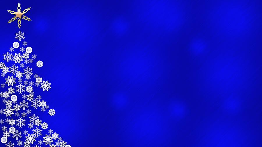 Christmas Tree Blue Presentation Backgrounds for Powerpoint Templates ...
