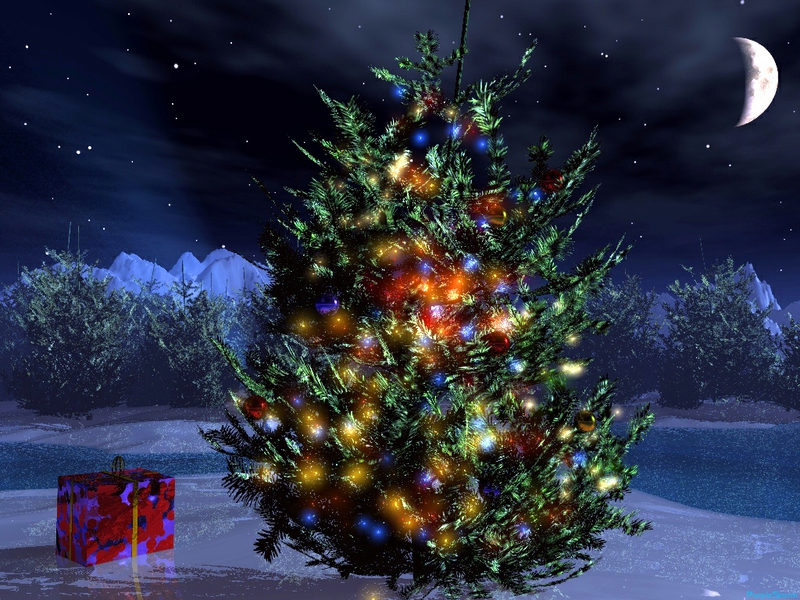 Christmas Tree Christmas Tree Template Backgrounds for Powerpoint ...