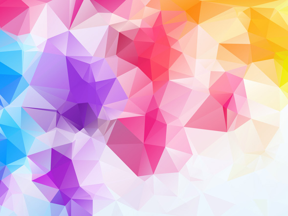 Colour Polygon 9 Backgrounds for Powerpoint Templates - PPT Backgrounds