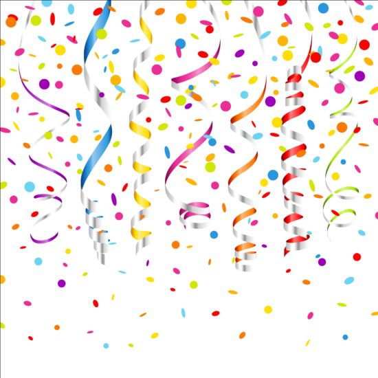 Confetti Paper Tapes With Nfetti Vector 03 Design Backgrounds for ...