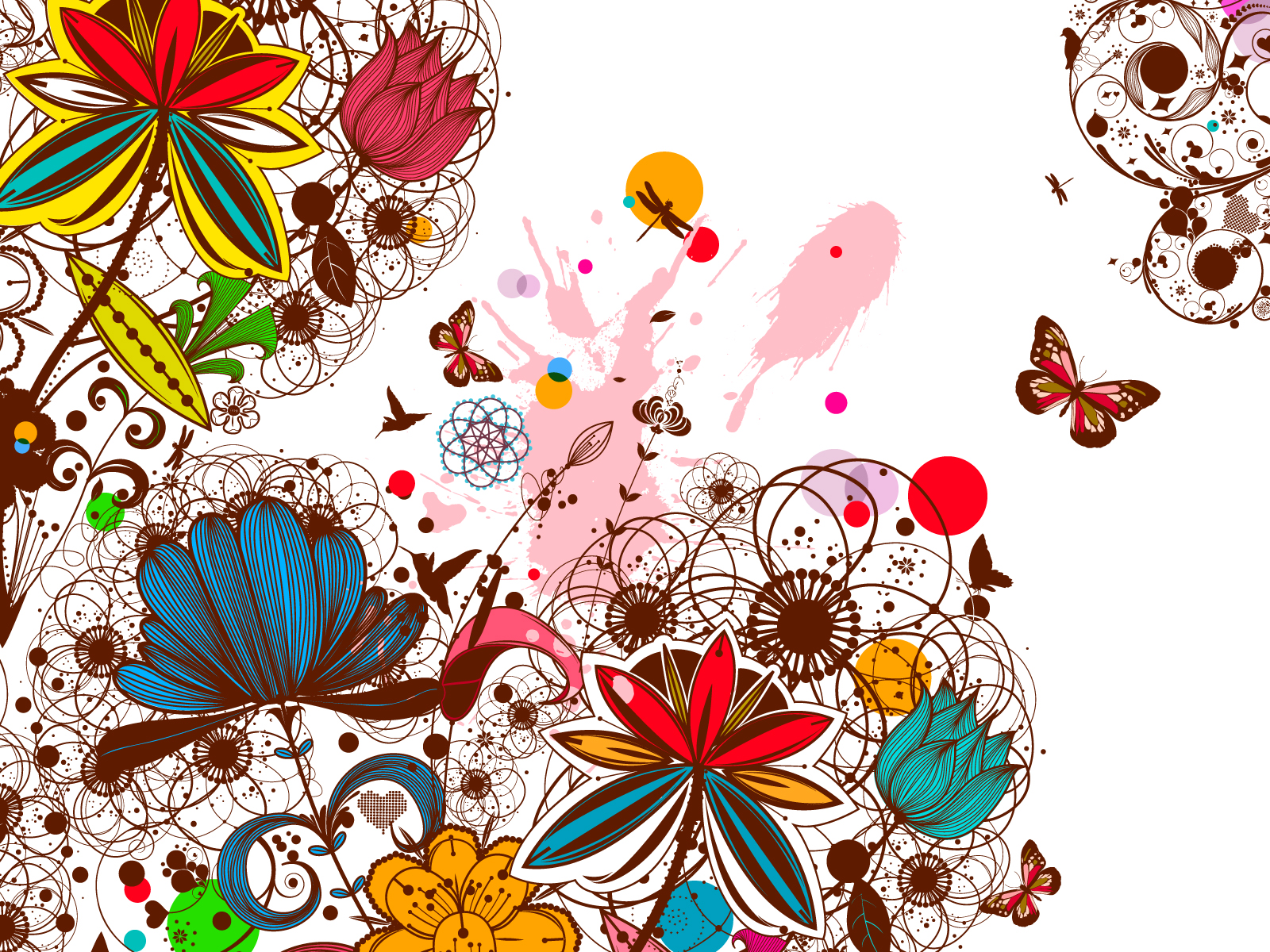 Creative Vintage Floral Backgrounds for Powerpoint Templates - PPT ...