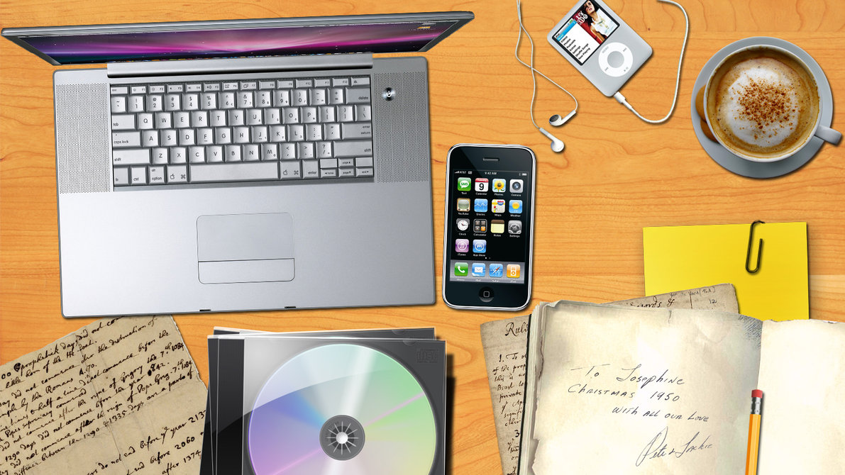 Desk Art Backgrounds for Powerpoint Templates - PPT Backgrounds