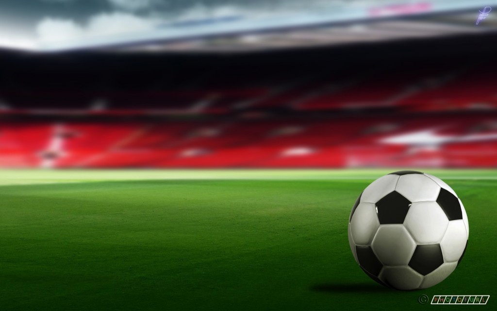 Desktop Soccer Balls Backgrounds for Powerpoint Templates - PPT Backgrounds