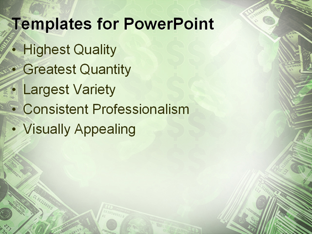Dollar Sign Money Backgrounds for Powerpoint Templates - PPT Backgrounds