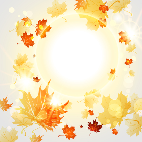 Fall Leaves Fall Leaves Vector Design Backgrounds for Powerpoint ...
