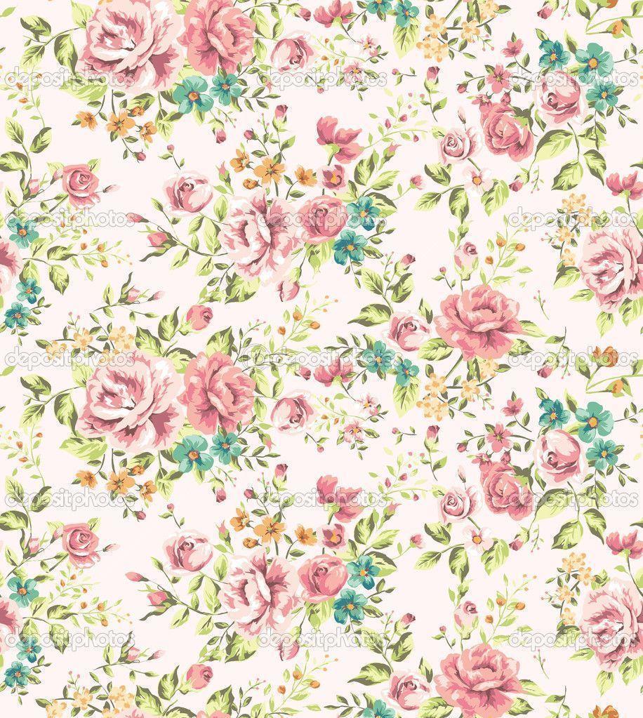 Fantastic Vintage Flowers Art Backgrounds for Powerpoint Templates ...
