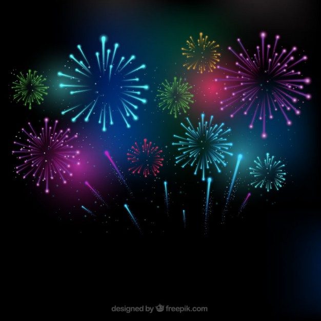 Firework Design Backgrounds for Powerpoint Templates - PPT Backgrounds