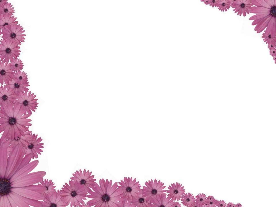 Flower Border Clipart Backgrounds for Powerpoint Templates - PPT ...