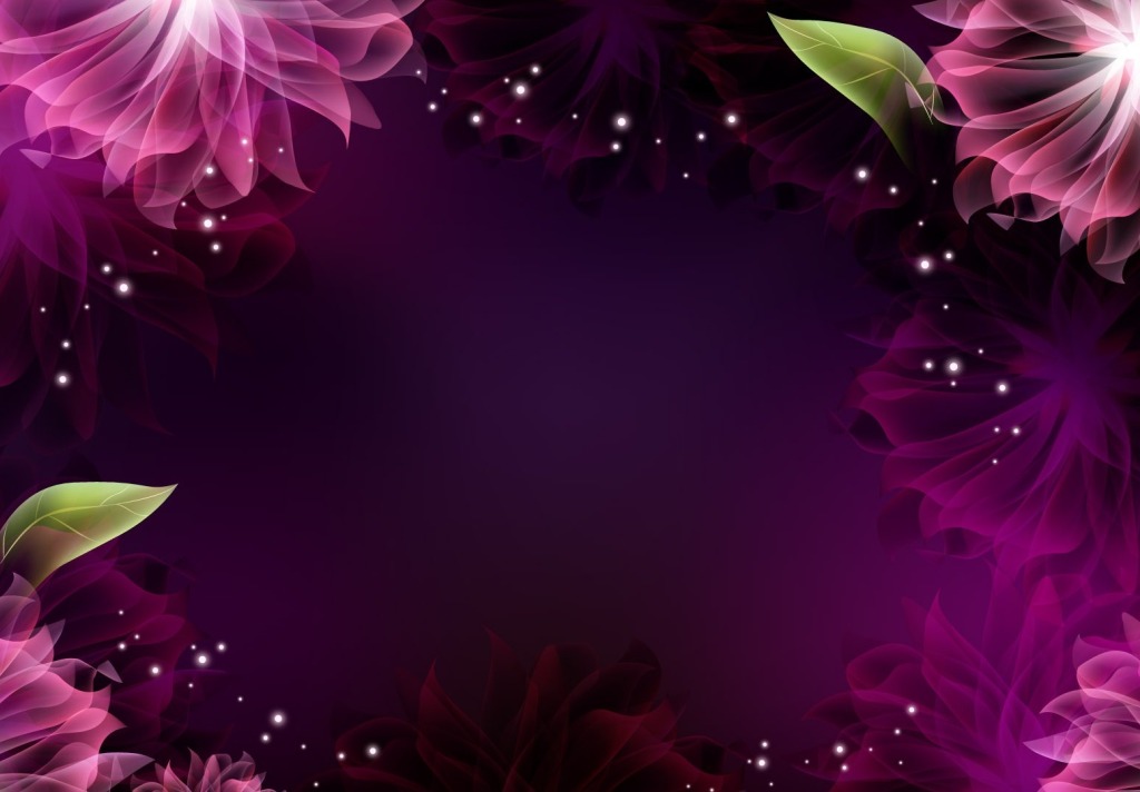 Flower Frame Template Backgrounds for Powerpoint Templates - PPT ...