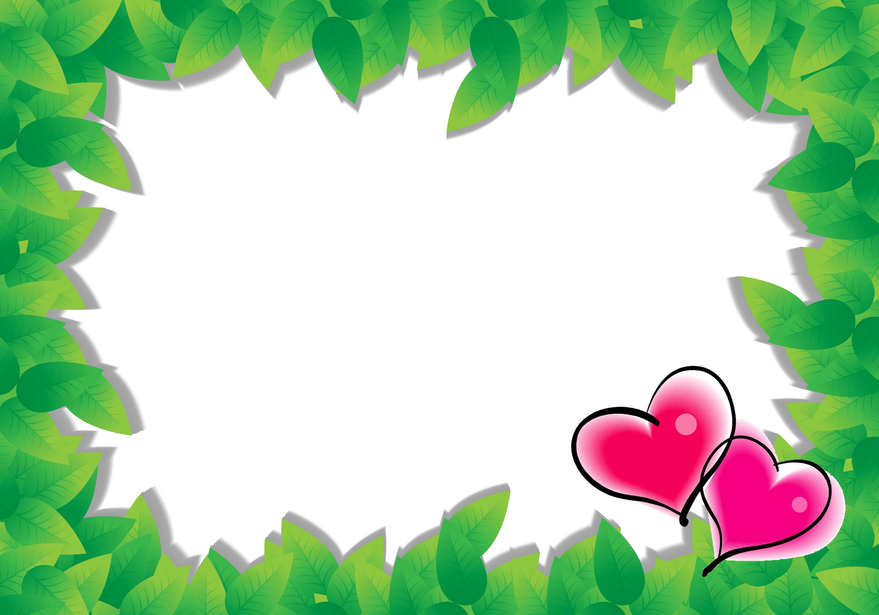 Frame of Love Backgrounds for Powerpoint Templates - PPT Backgrounds