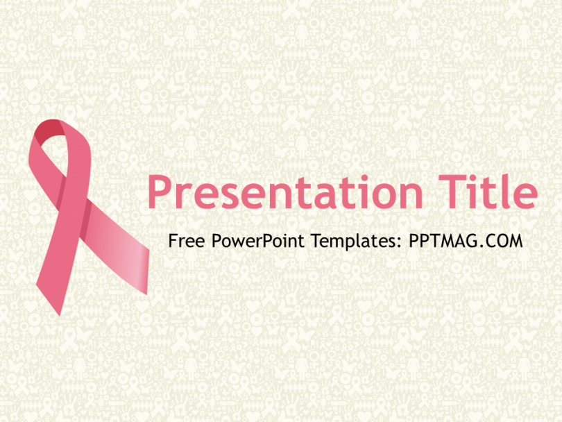 Free Breast Cancer PowerPoint Template PPTMAG Quality Backgrounds for ...