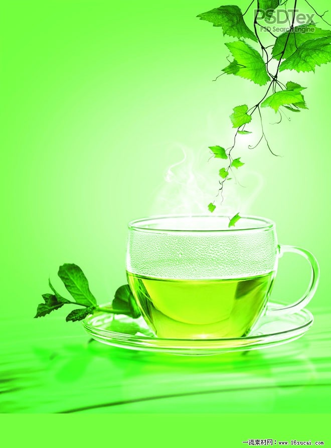 Free Green Tea Poster Backgrounds for Powerpoint Templates - PPT ...
