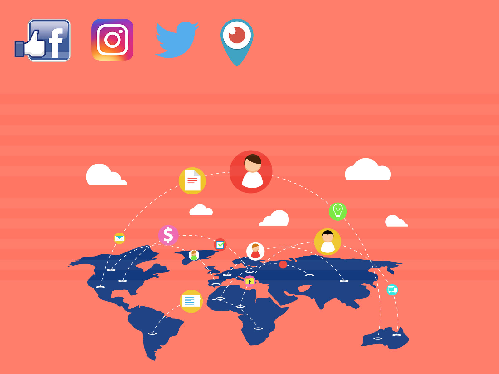 Free Social Media Backgrounds for Powerpoint Templates - PPT Backgrounds