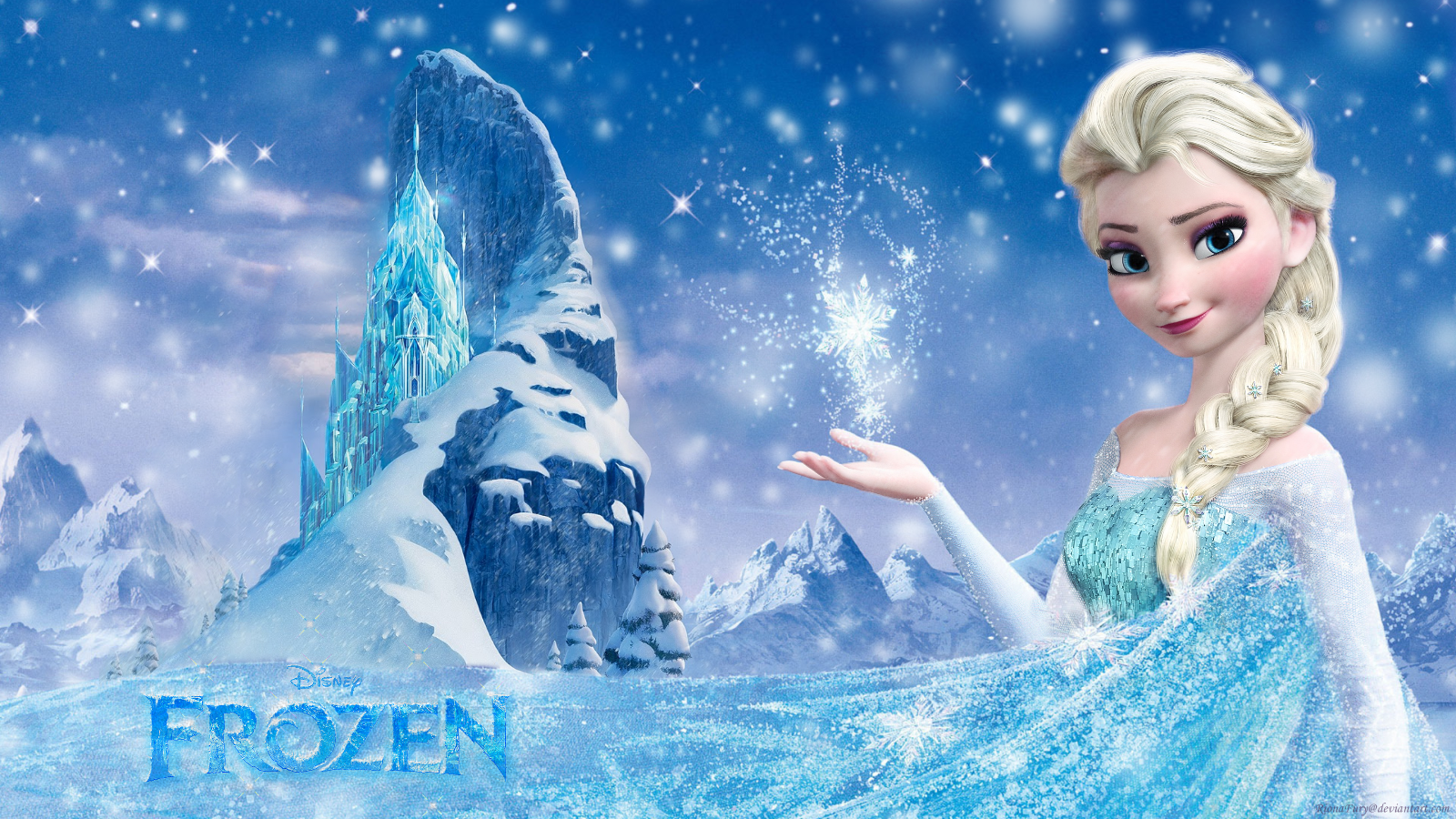 Frozen Art Backgrounds for Powerpoint Templates - PPT Backgrounds