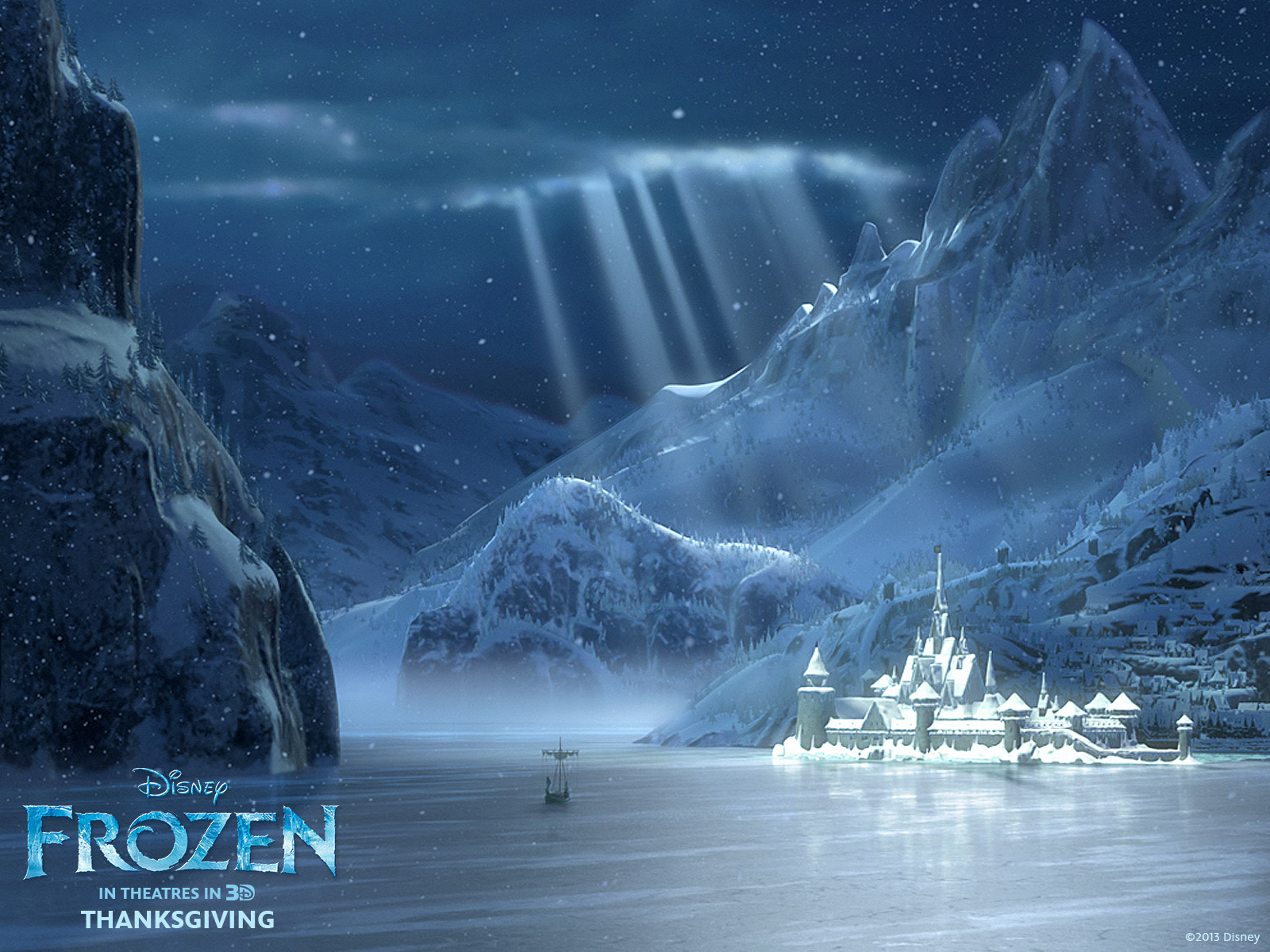 Frozen Backgrounds for Powerpoint Templates - PPT Backgrounds