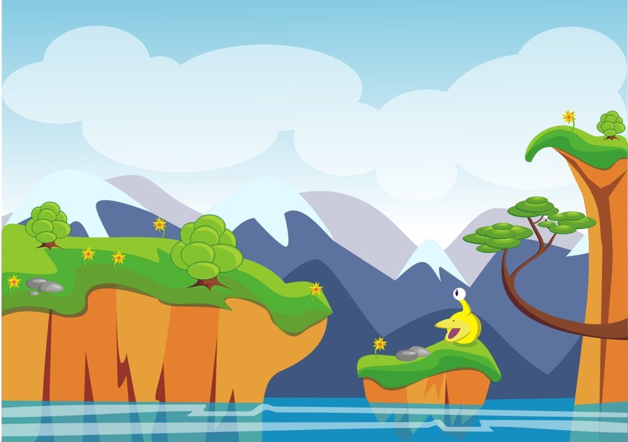 Game Art Backgrounds for Powerpoint Templates - PPT Backgrounds