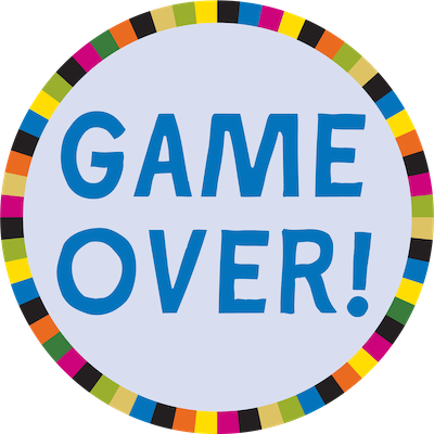Game Over Png Art Backgrounds for Powerpoint Templates - PPT Backgrounds