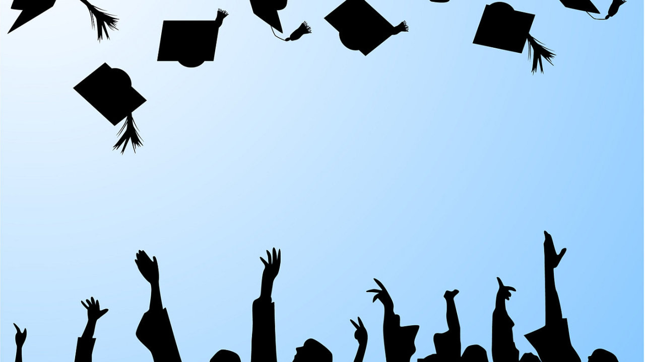 Graduation image Backgrounds for Powerpoint Templates - PPT Backgrounds