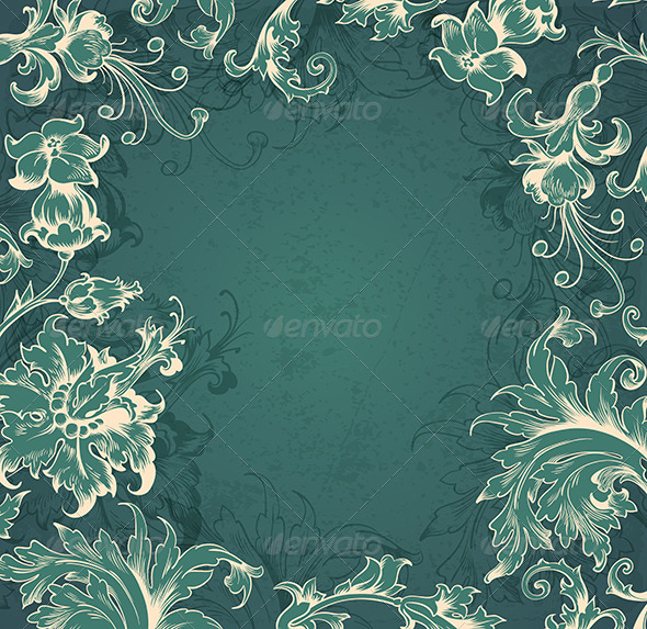 GraphicRiver Green Victorian 5901950 Template Backgrounds for ...