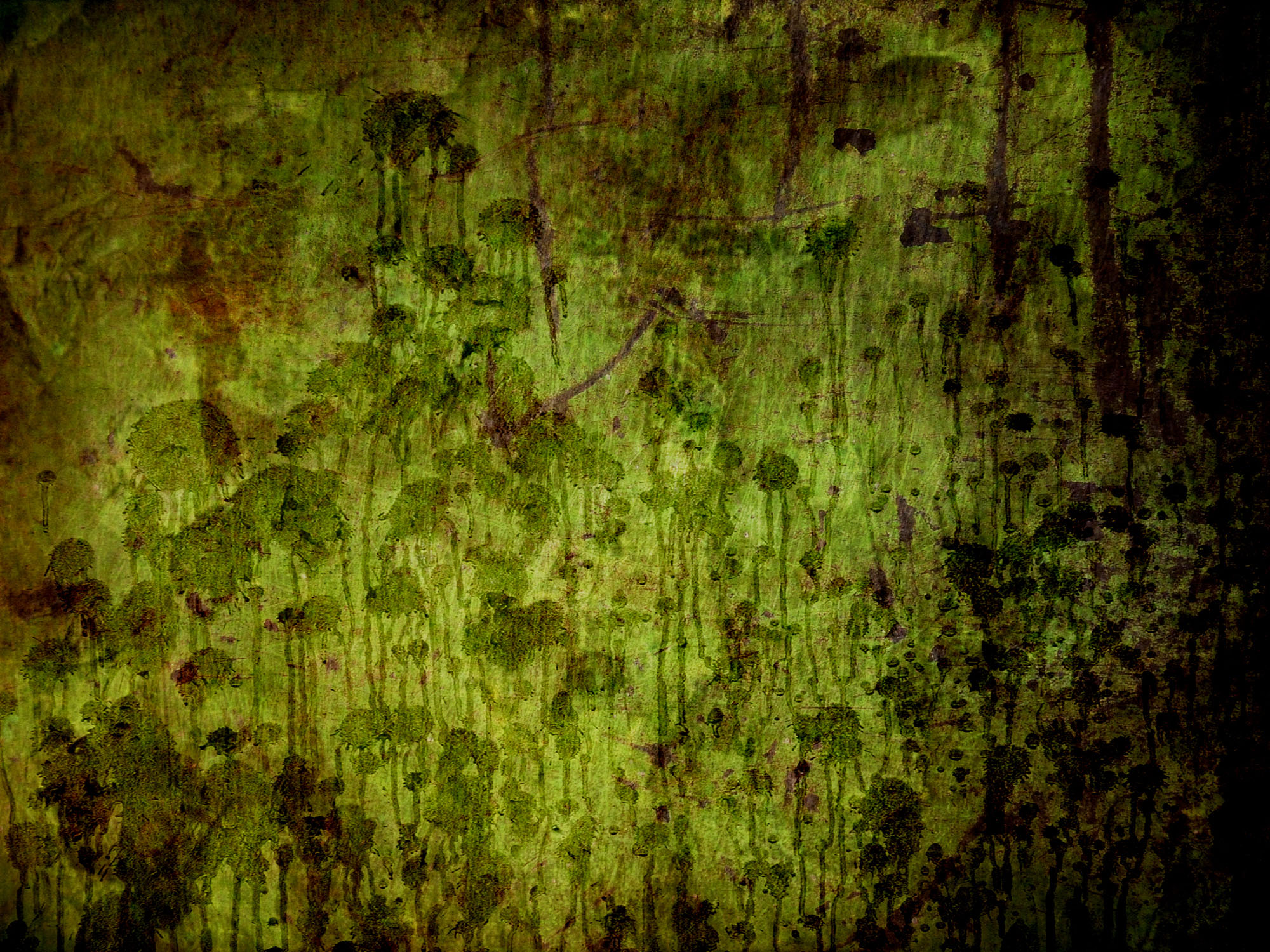 Green Grunge Graphic Backgrounds for Powerpoint Templates - PPT Backgrounds