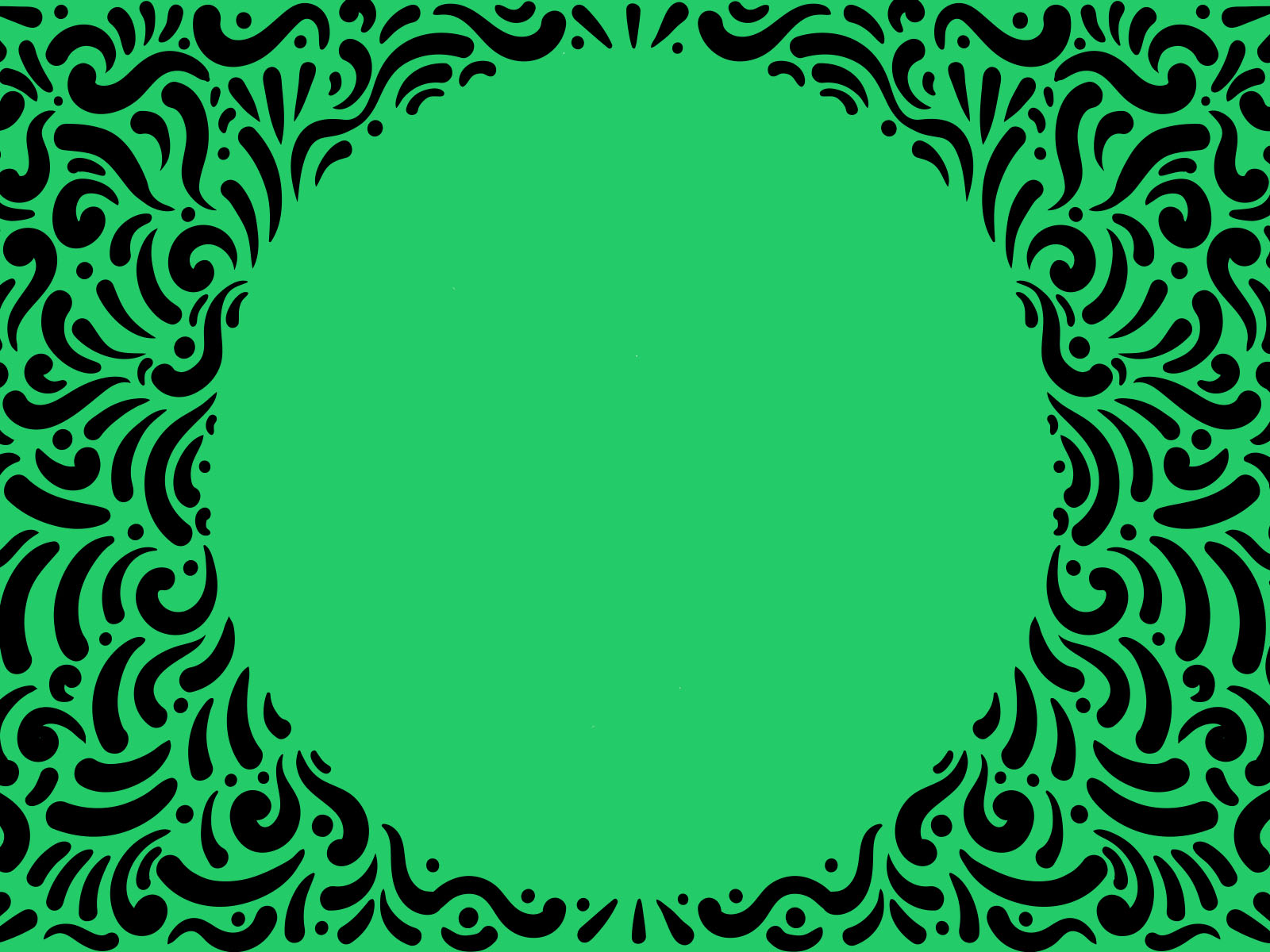 Green Spiral Frame Backgrounds for Powerpoint Templates - PPT Backgrounds