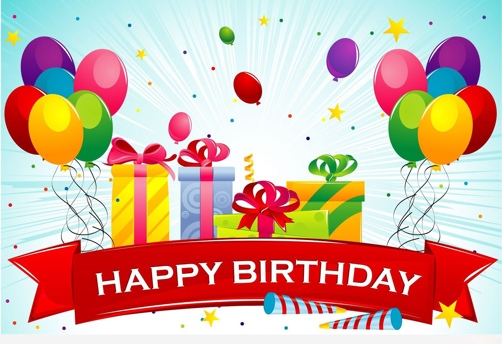 Happy Birthday Card Backgrounds for Powerpoint Templates - PPT Backgrounds